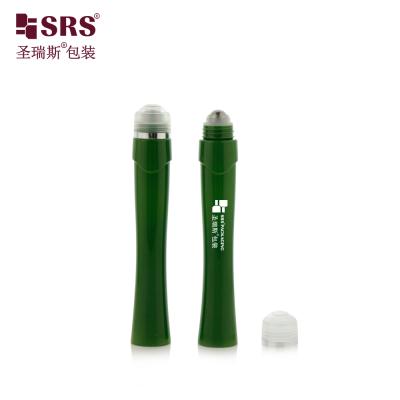 China 15ml PETG Empty Roller Bottle Clear Plastic Roll On Container For Essential Oil for sale