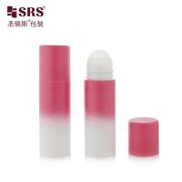 China 43mm Neck PET Roll On Bottle 130ml 170ml Empty Deodorant Roller Bottle For Body Care Custom Logo for sale