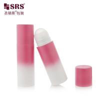 China 43mm Neck PET Roll On Bottle 130ml 170ml Empty Deodorant Roller Bottle For Body Care Custom Logo for sale