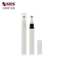 China Refillable Airless Roller Ball Bottle Press Pump Cosmetic Vacuum Bottle For Eye Cream Essential Oil Packaging for sale
