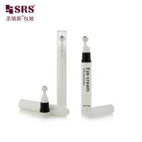 China Refillable Airless Roller Ball Bottle Press Pump Cosmetic Vacuum Bottle For Eye Cream Essential Oil Packaging for sale