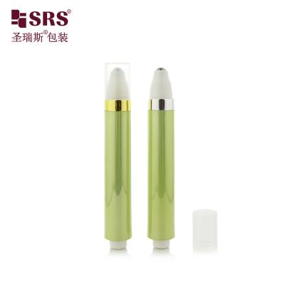 China 15ml Airless Roll On Bottle Flower Shape Cream Output Vacuum Press Roller Bottle for Eye Serum Eye Cream Custom Logo for sale