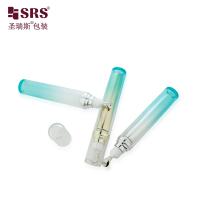 China Smooth Surface Acrylic Eye Cream Bottle With Alloy Massage Head Empty Eye Serum Cosmetic Packaging Custom Logo for sale