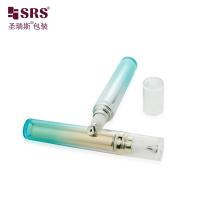 China Smooth Surface Acrylic Eye Cream Bottle With Alloy Massage Head Empty Eye Serum Cosmetic Packaging Custom Logo for sale