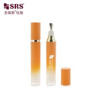China Luxury Round Acrylic Skincare Bottle Zinc Alloy Applicator Empty Eye Care Container Wholesale OEM for sale