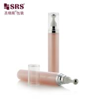 China Empty Smooth Acrylic Roll On Bottle Eye Cream Applicator Bottle Luxury Eye Care Packaging for sale
