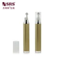 China 15ml/20ml Ribbed Acrylic Roll‑on Bottle Empty Eye Serum Massage Cosmetic Container Custom Logo for sale