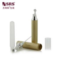 China 15ml/20ml Ribbed Acrylic Roll‑on Bottle Empty Eye Serum Massage Cosmetic Container Custom Logo for sale