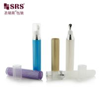 China 15ml/20ml Press Type Acrylic Bottle With Alloy Roller Head Empty Eye Serum Cosmetic Packaging for sale
