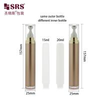 China Luxury Glittering Dot Acrylic Roller Bottle 15ml/20ml Skincare Empty Container Custom Printing for sale