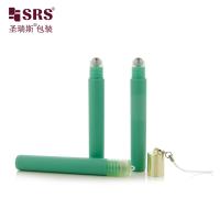 China 10ml Plastic Roll‑on Bottle with Pull‑Ring Cap Custom Color Empty Cosmetic Roller Container for sale