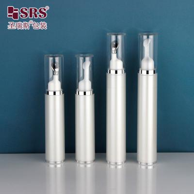 China Custom 10ml 15ml Airless Roll‑on Bottle Press Vacuum Massage Bottle for sale