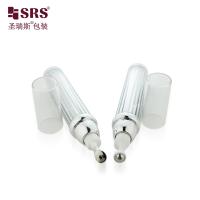 China Wholesale 10ml/15ml Acrylic Press Type Airless Roll On Bottle Vacuum Cosmetic Roller Bottle For Skin Care for sale