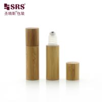China 5ml Eco‑friendly Bamboo Shell Glass Roll‑on Bottle With Steel Roller Ball for sale