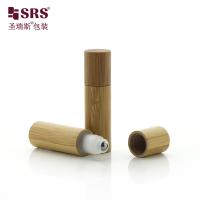 China 5ml Eco‑friendly Bamboo Shell Glass Roll‑on Bottle With Steel Roller Ball for sale