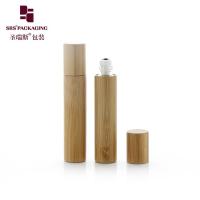 China 8ml Natural Bamboo Roll‑on Bottle Glass Inner Liner Stainless Steel Ball Custom Logo Cosmetic Essential Oil Packaging for sale