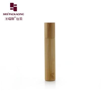 China 8ml Natural Bamboo Roll‑on Bottle Glass Inner Liner Stainless Steel Ball Custom Logo Cosmetic Essential Oil Packaging for sale