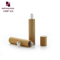 China 8ml Natural Bamboo Roll‑on Bottle Glass Inner Liner Stainless Steel Ball Custom Logo Cosmetic Essential Oil Packaging for sale