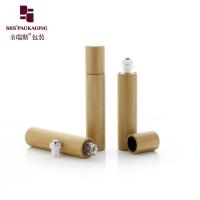China 8ml Natural Bamboo Roll‑on Bottle Glass Inner Liner Stainless Steel Ball Custom Logo Cosmetic Essential Oil Packaging for sale