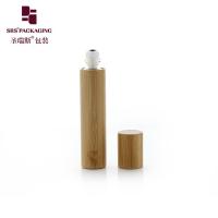 China 8ml Natural Bamboo Roll‑on Bottle Glass Inner Liner Stainless Steel Ball Custom Logo Cosmetic Essential Oil Packaging for sale