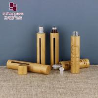 China Natural Organic 10ml Bamboo Outer Shell Roll‑on Bottle Glass Inner Vial Stainless Steel Roller Ball Refillable Aromatherapy Oil Cosmetic Empty Bottle for sale