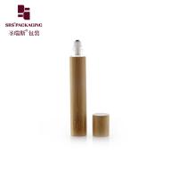 China 15ml Natural Bamboo Cover Roll‑on Bottle Glass Inner Vial Empty Cosmetic Packaging For Essential Oil Fragrance Massage Oil for sale
