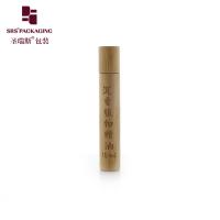 China 15ml Natural Bamboo Cover Roll‑on Bottle Glass Inner Vial Empty Cosmetic Packaging For Essential Oil Fragrance Massage Oil for sale