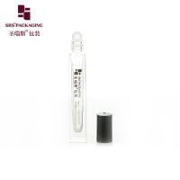 China 10ml Rectangular Glass Roll‑on Bottle Refillable Empty Glass Roller Vial Unique Cosmetic Packaging OEM Supported for sale
