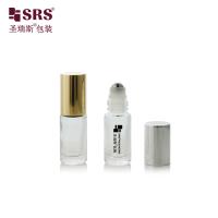 China Wholesale 5ml Molded Glass Roller Bottle Empty Roll‑on Container For Lip Oil Lip Gloss Cosmetic Packaging for sale