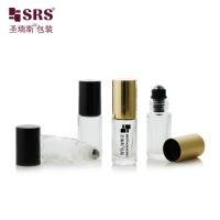 China Wholesale 5ml Molded Glass Roller Bottle Empty Roll‑on Container For Lip Oil Lip Gloss Cosmetic Packaging for sale