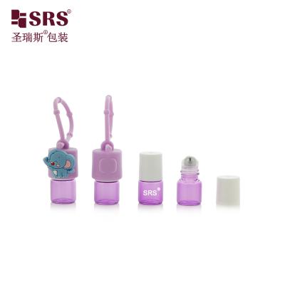 China Custom Logo 1ml Tubular Glass Roll‑on Bottle Mini Sample Glass Roller Vial for Private Label Perfume Packaging for sale