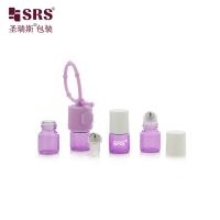 China Custom Logo 1ml Tubular Glass Roll‑on Bottle Mini Sample Glass Roller Vial for Private Label Perfume Packaging for sale