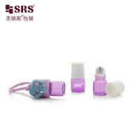 China Custom Logo 1ml Tubular Glass Roll‑on Bottle Mini Sample Glass Roller Vial for Private Label Perfume Packaging for sale