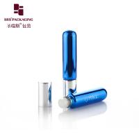 China Mini 6ml Tubular Glass Roller Bottle With Aluminum Cap & Plastic Ball for sale