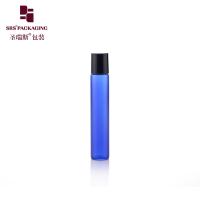 China Mini 8ml Tubular Glass Roller Bottle With Plastic Ball & Plastic Cap for sale