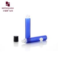 China Mini 8ml Tubular Glass Roller Bottle With Plastic Ball & Plastic Cap for sale