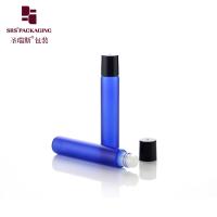 China Mini 8ml Tubular Glass Roller Bottle With Plastic Ball & Plastic Cap for sale