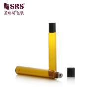 China 10ml Tubular Glass Roll‑On Bottle 15mm Diameter Empty Cosmetic Roller Vial for Essential Oil Perfume for sale