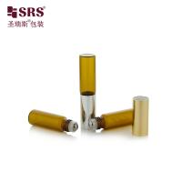 China 4ml+4ml Double‑Ended Tubular Glass Roller Bottle 8ml Total Refillable Dual Chamber Roll‑On Vial for Essential Oil Perfume Lip Oil Cosmetic Packaging for sale