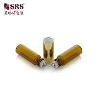 China 4ml+4ml Double‑Ended Tubular Glass Roller Bottle 8ml Total Refillable Dual Chamber Roll‑On Vial for Essential Oil Perfume Lip Oil Cosmetic Packaging for sale