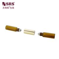 China 4ml+4ml Double‑Ended Tubular Glass Roller Bottle 8ml Total Refillable Dual Chamber Roll‑On Vial for Essential Oil Perfume Lip Oil Cosmetic Packaging for sale