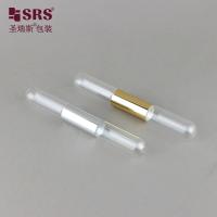 China Refillable 5ml+5ml Two‑Sided Glass Roll‑On Bottle Dual Chamber Tubular Glass Cosmetic Roller Vial Custom Packaging Available for sale