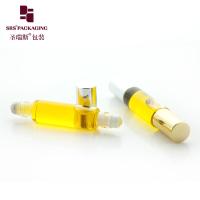 China Refillable 10ml Single Chamber Double‑Roller Glass Roll‑On Bottle Two Ends Roller Vial Custom Cosmetic Packaging for sale