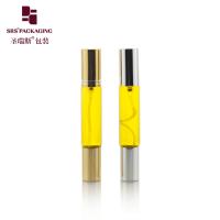 China 10ml Tubular Glass Bottle One End Roll‑On One End Spray Empty Cosmetic Vial for Essential Oil Perfume for sale