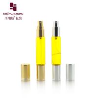 China 10ml Tubular Glass Bottle One End Roll‑On One End Spray Empty Cosmetic Vial for Essential Oil Perfume for sale