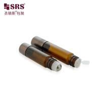 China 6ml/8ml/10ml/15ml Tubular Glass Bottle One End Roll‑On One End Plug Empty Cosmetic Vial for Essential Oil Perfume for sale