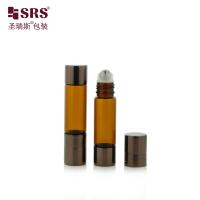 China 6ml/8ml/10ml/15ml Tubular Glass Bottle One End Roll‑On One End Plug Empty Cosmetic Vial for Essential Oil Perfume for sale