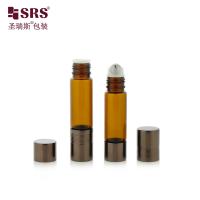 China 6ml/8ml/10ml/15ml Tubular Glass Bottle One End Roll‑On One End Plug Empty Cosmetic Vial for Essential Oil Perfume for sale