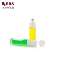 China 15ml Molded Glass Switchable Roll‑On Bottle Empty Cosmetic Roller Vial for sale