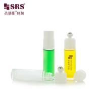 China 15ml Molded Glass Switchable Roll‑On Bottle Empty Cosmetic Roller Vial for sale